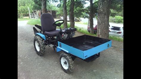 Homemada Mini Traqtor პატარა ტრაქტორი მიწის დამუშავება Youtube