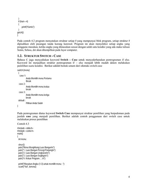 2 Teknik Pemilihan Dalampemrograman Pdf