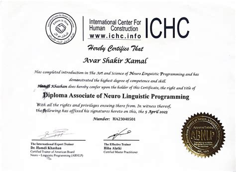 Avar Shakir Cipd Hrm Nlp Cce On Linkedin Certified Associate Nlp Via American Board Of Neuro