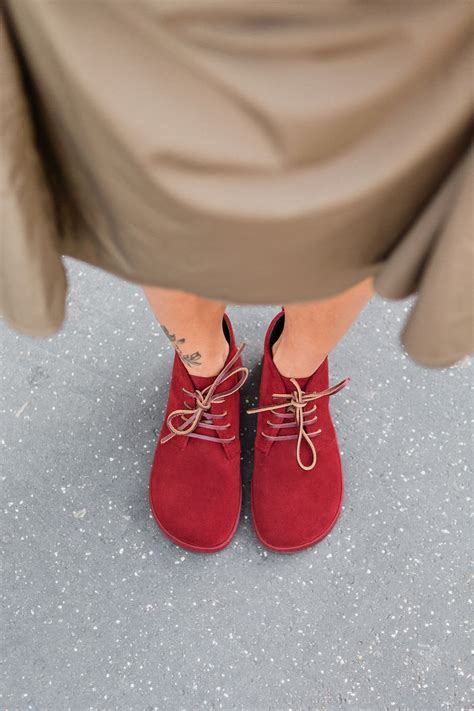 Berry All Season Barefoot Shoes Burgundy Shapen Barefoot