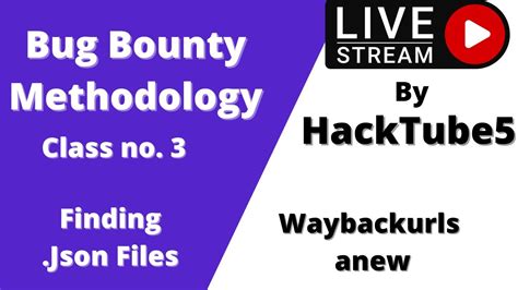 3 Bug Bounty Methodology Finding Json Files And Information