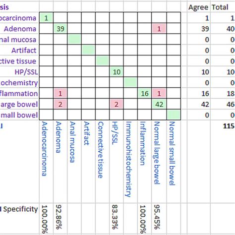 A Confusion Matrix Displaying Case Level Diagnoses Download Scientific Diagram
