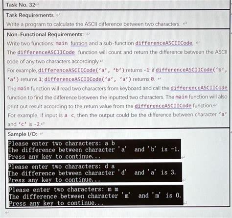 SOLVED Use C To Program Pelles C For New Learner Task No 32 Task