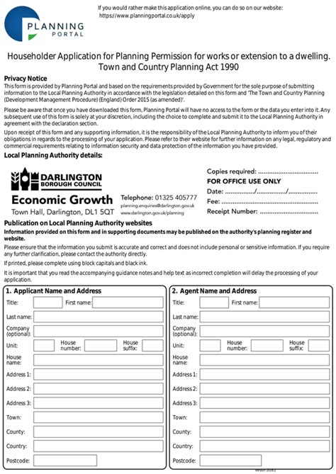 Planning Portal Cil Application Form