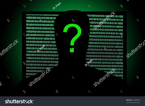 Hack Front Binary Code Screen Stock Illustration 12840400 Shutterstock