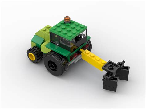 Lego Moc Tractor By Brickbrush Rebrickable Build With Lego