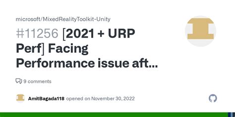 [2021 urp perf] facing performance issue after upgrading mrtk sdk to 2 8 2 with unity openxr