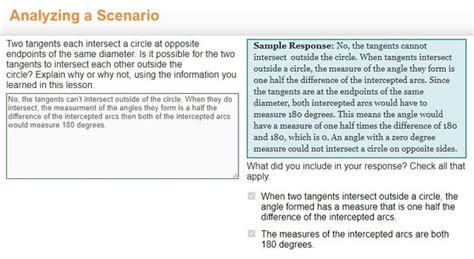 Two Tangents Each Intersect A Circle At Opposite Endpoints Of The Same Diameter Is It Possible