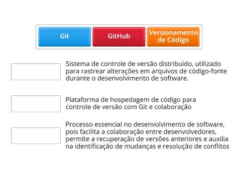 Questionário Aula Git e GitHub Match up