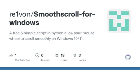Github Re1vonsmoothscroll For Windows A Free And Simple Script In