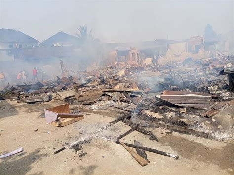 Kerosene Explosion Leaves Many Houses Destroyed In Rivers State Photos