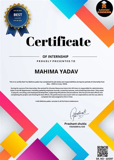 Mahima Yadav On Linkedin Achievement Hr Monkcoders Grateful