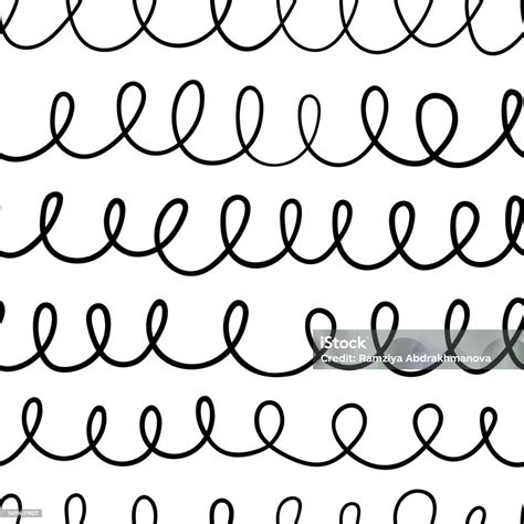 추상적인 이음새가 없는 패턴 손으로 그린 벡터 일러스트레이션 펜 또는 마커 낙서 스케치 흑백 낙서 0명에 대한 스톡 벡터 아트 및 기타 이미지 Istock
