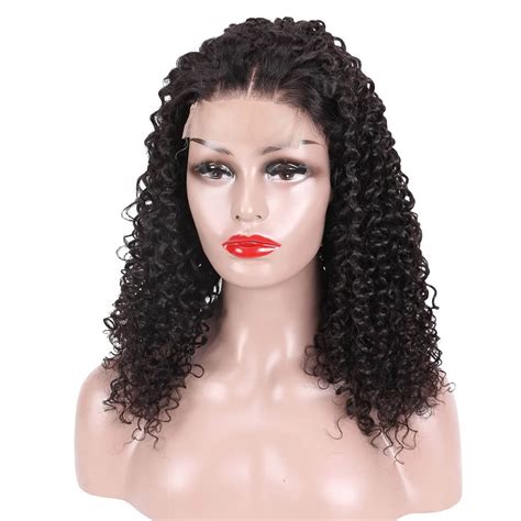 Beauty On Line Remy Brazilian U Part Lace Wig Kinky Curly Wig 44 Lace