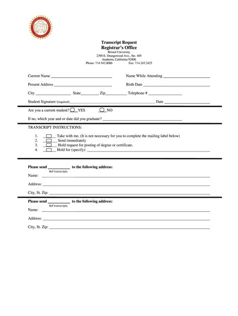 University Of Bristol Transcript Complete With Ease Airslate Signnow