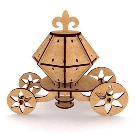Carriage 3d Puzzle Laser Cut Dxf File