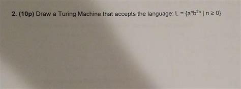 Solved Theory Of Computation 2 10p Draw A T
