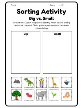Sorting Activity Qualitative Concepts By Stephanies Speech Store