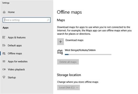 How To Download And Manage Offline Maps On Windows 10 Pc