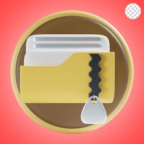 Premium Psd Zip Folder Icon