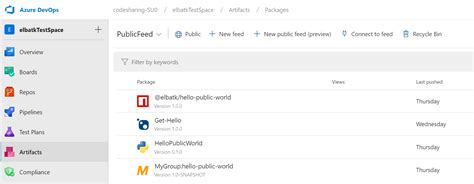 Azure Artifacts Sprint 155 Update Microsoft Learn