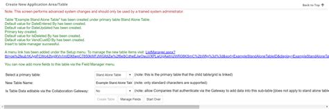 user defined tables