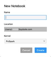 Creating Jupyter Notebooks Qubole Data Service Documentation