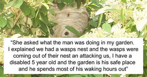 Neighbor Calls This Mom Evil For Asking Pest Control To Remove A Wasp Nest To Protect Her 5 Y