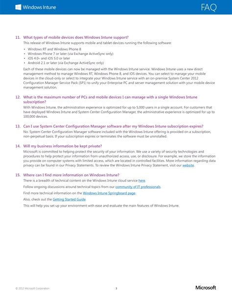 Microsoft Intune Faq From Atidan Pdf