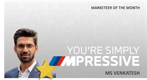 Venkatesh Mahesh On Linkedin Really Happy To Have Won The Marketeer Of The Month Award For Two