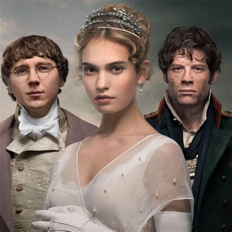 Lily James War And Peace Dresses