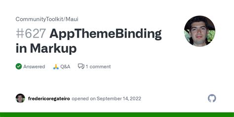 Appthemebinding In Markup · Communitytoolkit Maui · Discussion 627