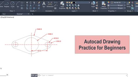 Autocad Practice 4 For Beginners Youtube