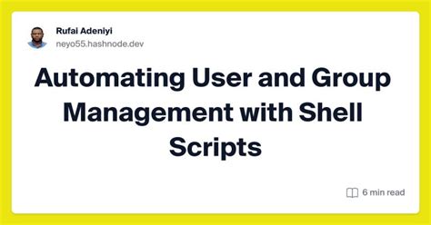 Rufai Adeniyi On Linkedin Automating User And Group Management With