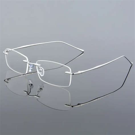 Buy Reven Jate 632 Rimless Men Eyeglasses Frame Optical Prescription Glasses