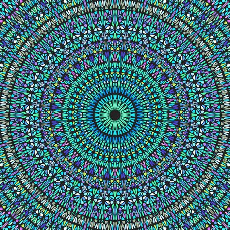 Oriental Geometrical Dynamic Gravel Mosaic Pattern Mandala Background 46456791 Vector Art At