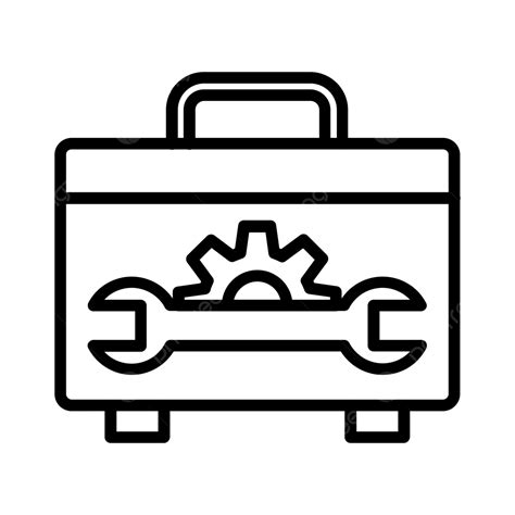 도구 상자 라인 아이콘 벡터 공구 상자 컨테이너 수리 상자 Png 일러스트 및 벡터 에 대한 무료 다운로드 Pngtree