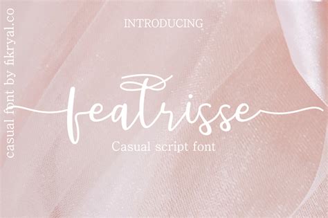 featrisse casual script font free font