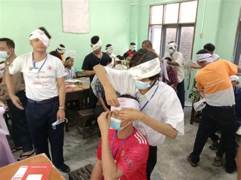 ကမာရွတ်မြို့နယ်တွင်ကြက် ခြေနီအသင်းခွဲ၊တပ်ဖွဲ့မှ ရှေးဦးပြုစုနည်းအ ခြေခံဒုတိယ နေ့သင်တန်းဆက်လက