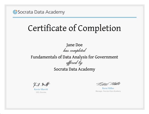 Certification Test For Fundamentals Of Data Analysis For Government