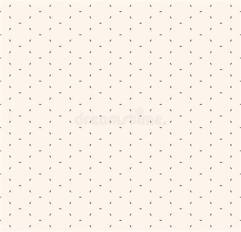 Vector Monochrome Minimalist Geometric Seamless Pattern With Thin