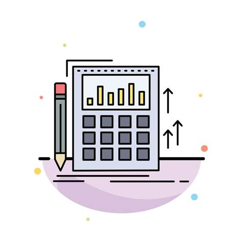 Accounting Audit Banking Calculation Calculator Flat Color Icon Vector 13558331 Vector Art At