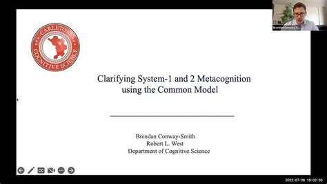 Underline Clarifying Metacognition System 1 And 2 With The Common Model