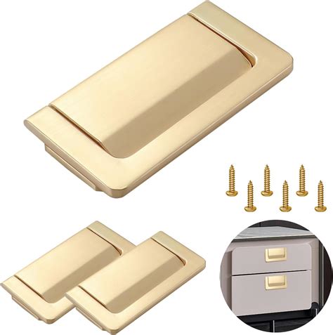 Thatyro 3 Packs 29 Invisible Drawer Flush Pull Handle With Screws