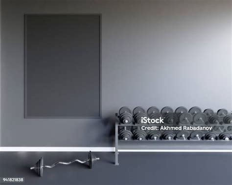 장면 3 차원 일러스트 레이 션 스포츠 체육관 피트 니스 탈의실 벽 흰색 관점 그림을 모의 0명에 대한 스톡 사진 및 기타 이미지 Istock