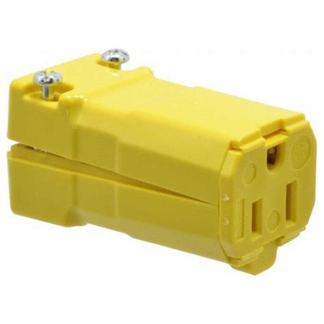 Hbl5969vy Hubbell Hbl5969vy 2p 3 Wire 15a Straight Blade Connector
