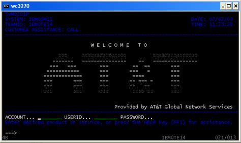 x3270 screenshots