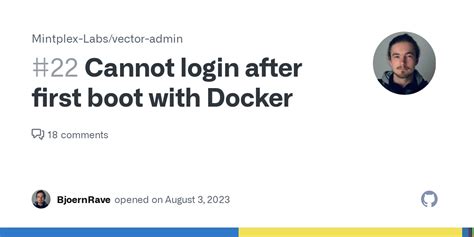 Cannot Login After First Boot With Docker Issue 22 Mintplex Labs