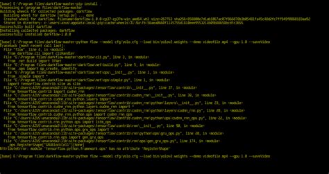 No Module Named Darkflowcli · Issue 3 · Llsourcellyoloobject