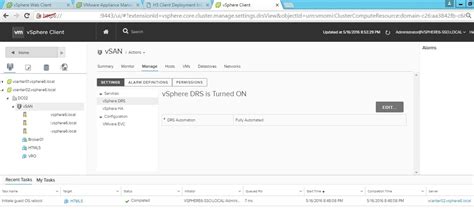 Testing The VSphere 6 X HTML5 Webclient Fling